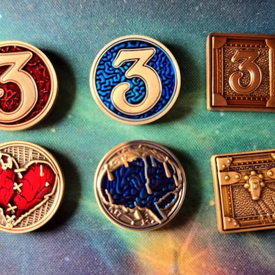 Keyforge Metal Armor Sanctified Defense Token Set - Etsy