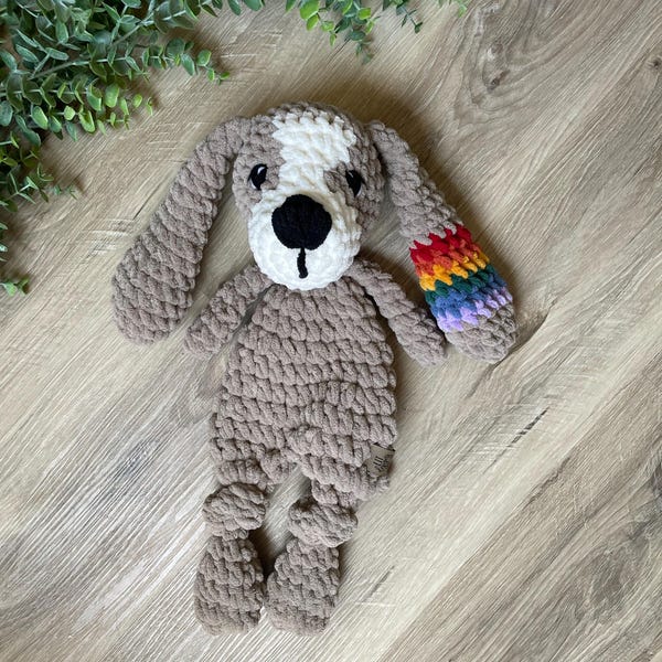 Hunley Hound + Teacup Pup Pattern | Knotted Dog Lovey - Etsy