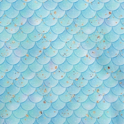Mermaid Fabric, Mermaid Prints, Scales Fabric, Cotton Fabric, Knit ...
