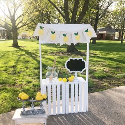Lemon Banner, Lemonade Stand Banner Canvas Lemonade Stand Garland ...