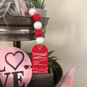Rae Dunn Inspired Valentines Tag, Rae Dunn Canister Garland, Valentines ...