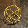 1/2 Golden Fire Cubit Medium 12 Gauge Copper Tensor Ring - Etsy