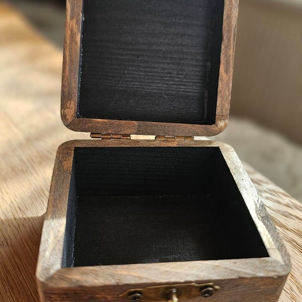Viking Box With Eternal Love Rune · Personalized Wood Jewelry Box ...