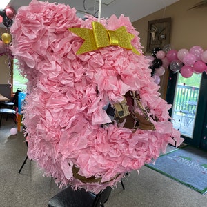 Pinata Cow Face With Bow | Etsy