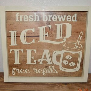 Iced Tea SVG Iced Tea Free Refills SVG Diner Style Iced Tea Cutting ...