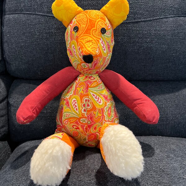 Simplicity A2115 Pattern Memory Bear Pattern Plush Sewing Pattern ...