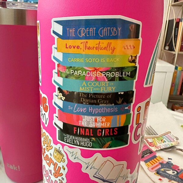 Tropes Book Stack Sticker, Waterproof Vinyl Sticker, Kindle Sticker ...