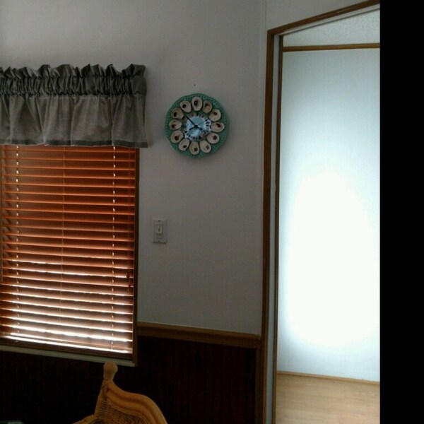 Oyster Plate Wall Clock - Sage Green, Oyster Clock, Oyster Shell Art ...