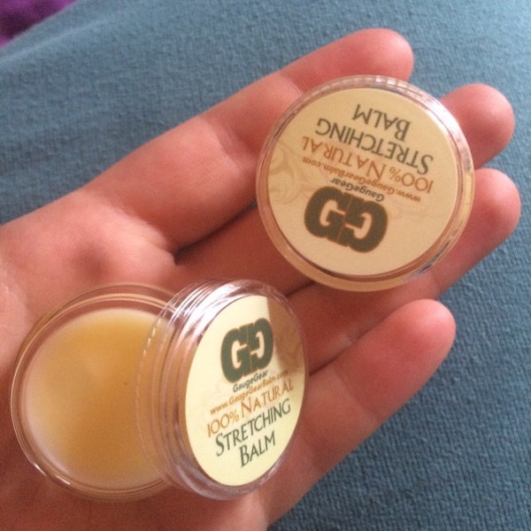 Twin Pack Ear Stretching Balm (2 Jars) Gauge Gear 10ml Piercing ...