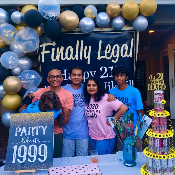 Party Like It's 1999 Birthday Party Sign, 1999 Reunion Decoration ...