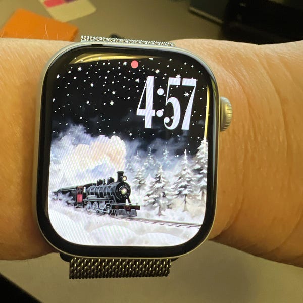 Mount Fuji Apple Watch Wallpaper, Japanese Art Smartwatch Face, Sage ...