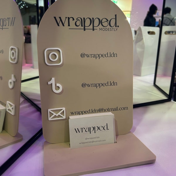 Custom Acrylic Business Sign, Brand Logo Bespoke Event Signs, Luxury ...