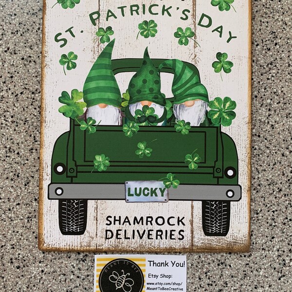 Gnomes, St. Patrick's Day, 8x10 Plaque / Sign - Etsy