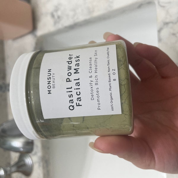 Qasil Organics Pure Qasil Mask Powder for Hair and Skin, Skincare ...