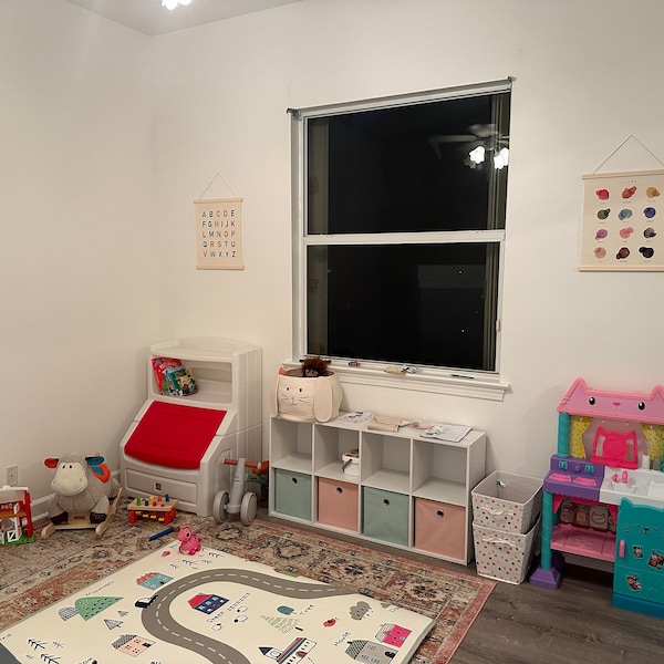 ABC Sign | Alphabet Canvas | Fabric Wall Hanging | Kids Room Decor ...