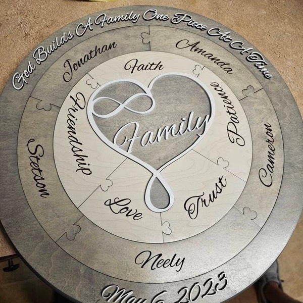 Unity Ceremony, Puzzle Style, Excellent for Blended Families, Wedding ...