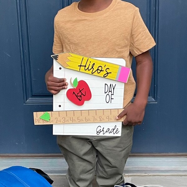 Back to School Personalized Interchangeable Sign - Etsy
