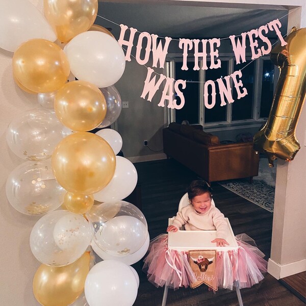How the West Was One - First Rodeo Birthday Party, Customized Banner ...