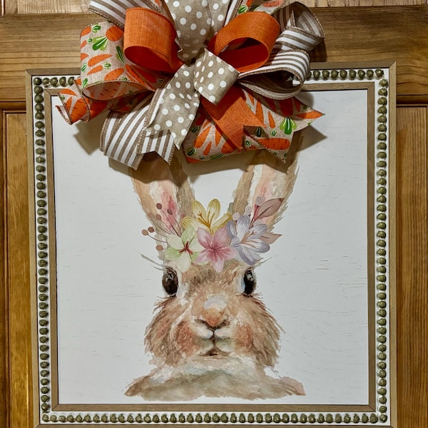 Easter Decoration, Easter Bow, Wreath Bow, Easter Wreath, Easter Swag, Spring Swag, Spring ...