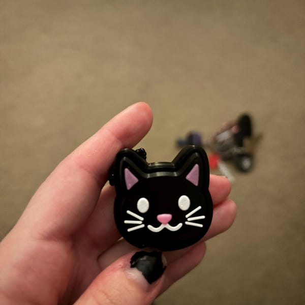 Cat Fidget Clicker Keychain, Cute 3D Printed Clicky Fidget, Stress ...