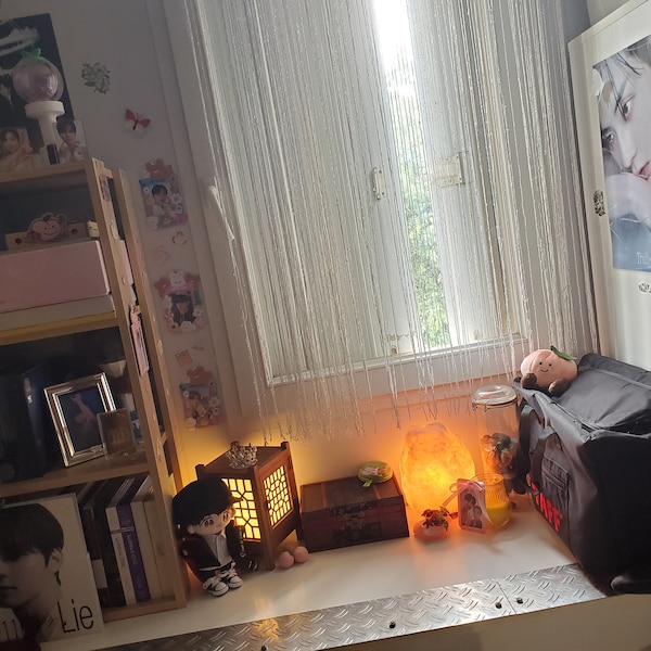 HANJI Paper Door Lamp - Korean Traditional Window Art, Mood Light ...