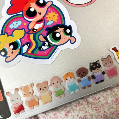 Rainbow Babies Little Critter Stickers Cute Baby Animal Sticker Clear ...