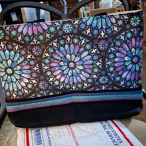 Stained Glass Window Shoulder Bag Mosaic Handbag Mandala Purse Boho ...