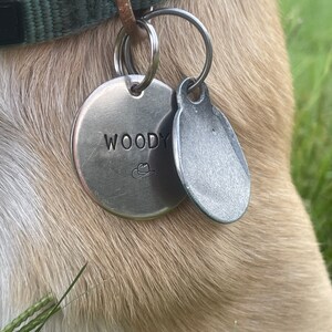 Simple Custom Hand Stamped Dog Tag Dog Tags for Dogs Pet Id - Etsy