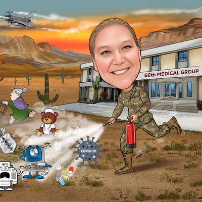 Group Caricatures / Group Cartoons Custom Drawn and Personalised - Etsy