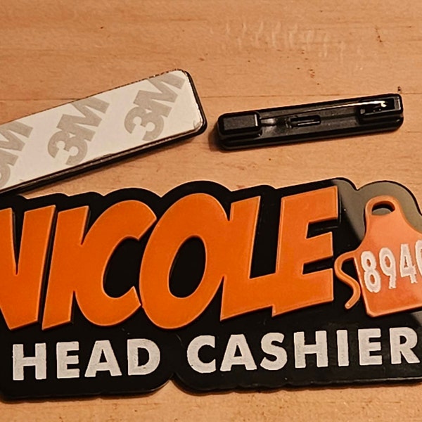 Magnetic Hardware Name Tag - Etsy