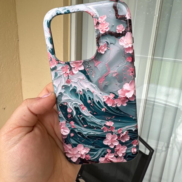 Magsafe Asian Chinese Embroidery Phone Case Green Landscape Tough Phone ...