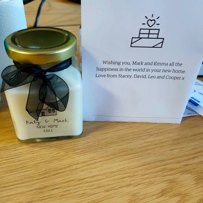 New Home Candle First Home Gift New Home Gift for Couples Black and ...