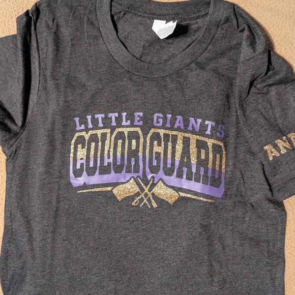 Custom Color Guard Shirt, Personalized Colorguard Shirt, Glitter ...