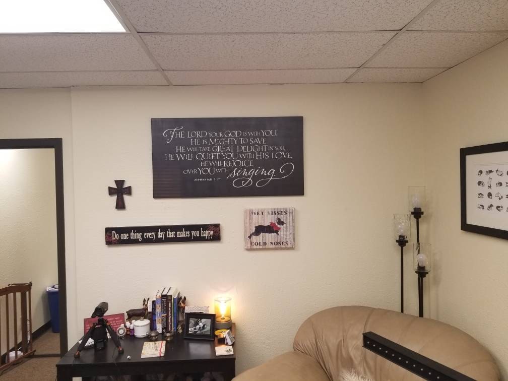 The Lord your God is with you...wall words vinyl art design | Etsy