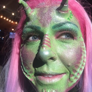 Triple Devil Horns / Silicone Prosthetic / Halloween / Demon / - Etsy