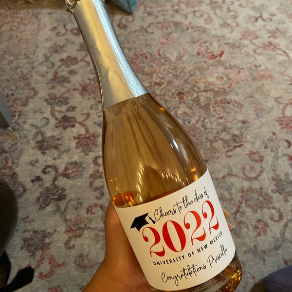 Graduation Champagne Labels | Wine Labels | Class of 2024 2025 2026 ...