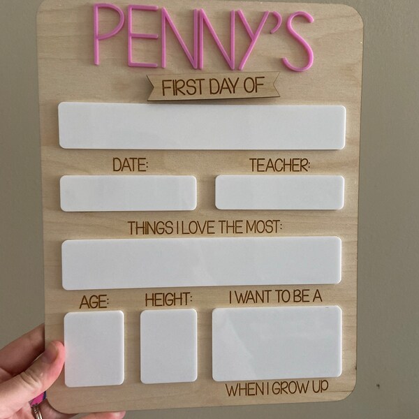 Changeable Back to School Sign and Last Day of School Sign ...