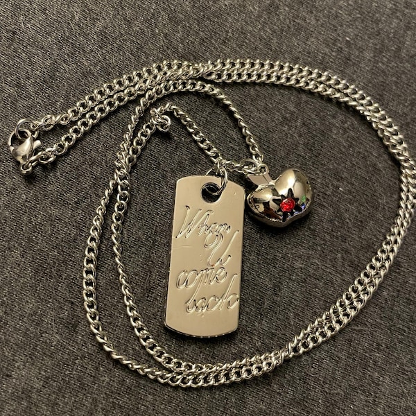 Love and Deepspace Caleb When U Come Back Pendant, Caleb Necklace ...