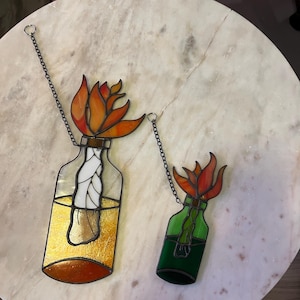 Made to Order Molotov Cocktail, Stained Glass, Glass Art - Etsy