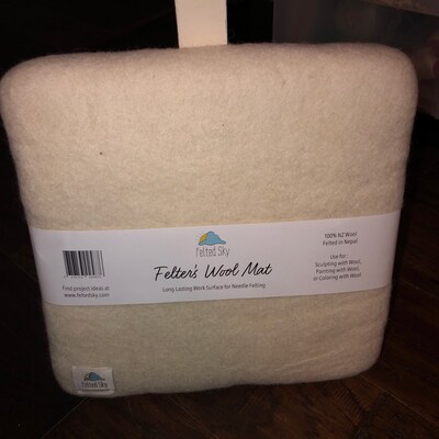 Wool Mat for Needle Felting Large Work Surface Long Lasting Felted Eco ...