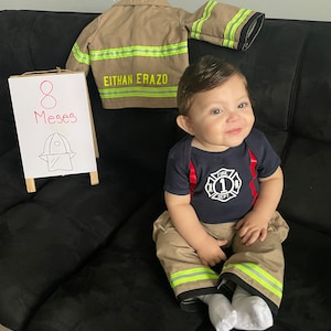 Firefighter Personalized TAN Toddler Firefighter Jacket - Etsy