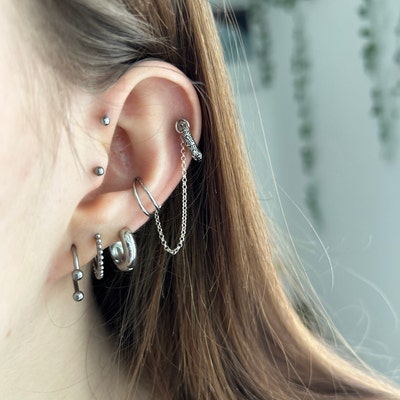 Hidden Helix Chain, Helix Chain, Double Helix Chain, Helix Earring ...