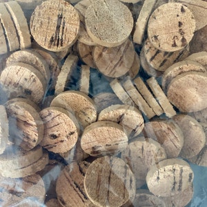 Round Slices of Natural Corks for Crafts, Coasters, Wall Decor, Art and ...