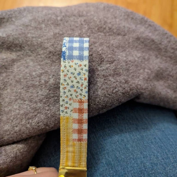 Patchwork Keychain Wristlet - Etsy