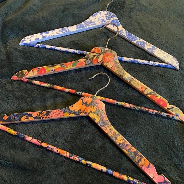 Decorative Floral Hangers - Etsy