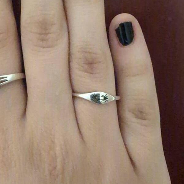 925 Silver Handmade Baby Slug Ring, Slug Jewelry,insect Ring Silver ...