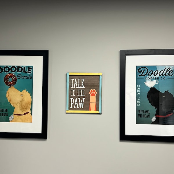 Personalized Pet Portrait DOODLE LABRADOODLE GOLDENDOODLE Poster Print ...