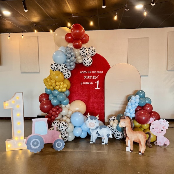 Farm Animals Cutouts Set, Ranch Animals Party, Barnyard Birthday Prop ...