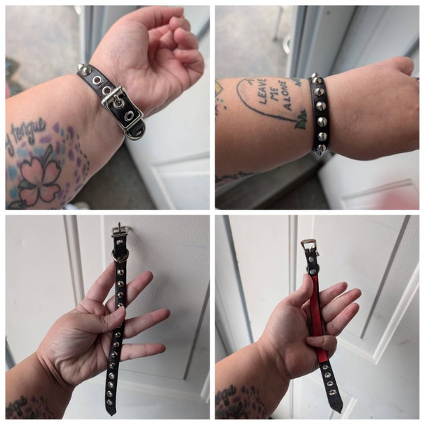 Bootstraps Boot Harness Handmade Genuine Leather Punk Studded Tall Uk ...