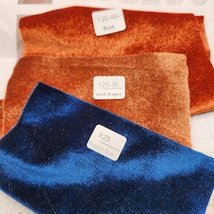VELVET Swatch FABRIC Sample Free Shipping - Etsy